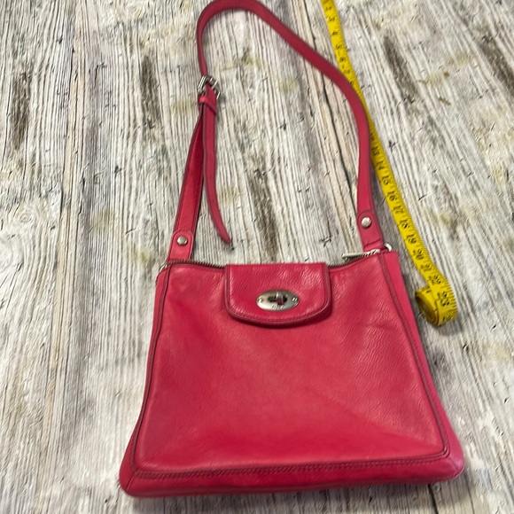Fossil | Bags | Fossil Pink Leather Well Worn Super Cute Xbody | Poshmark